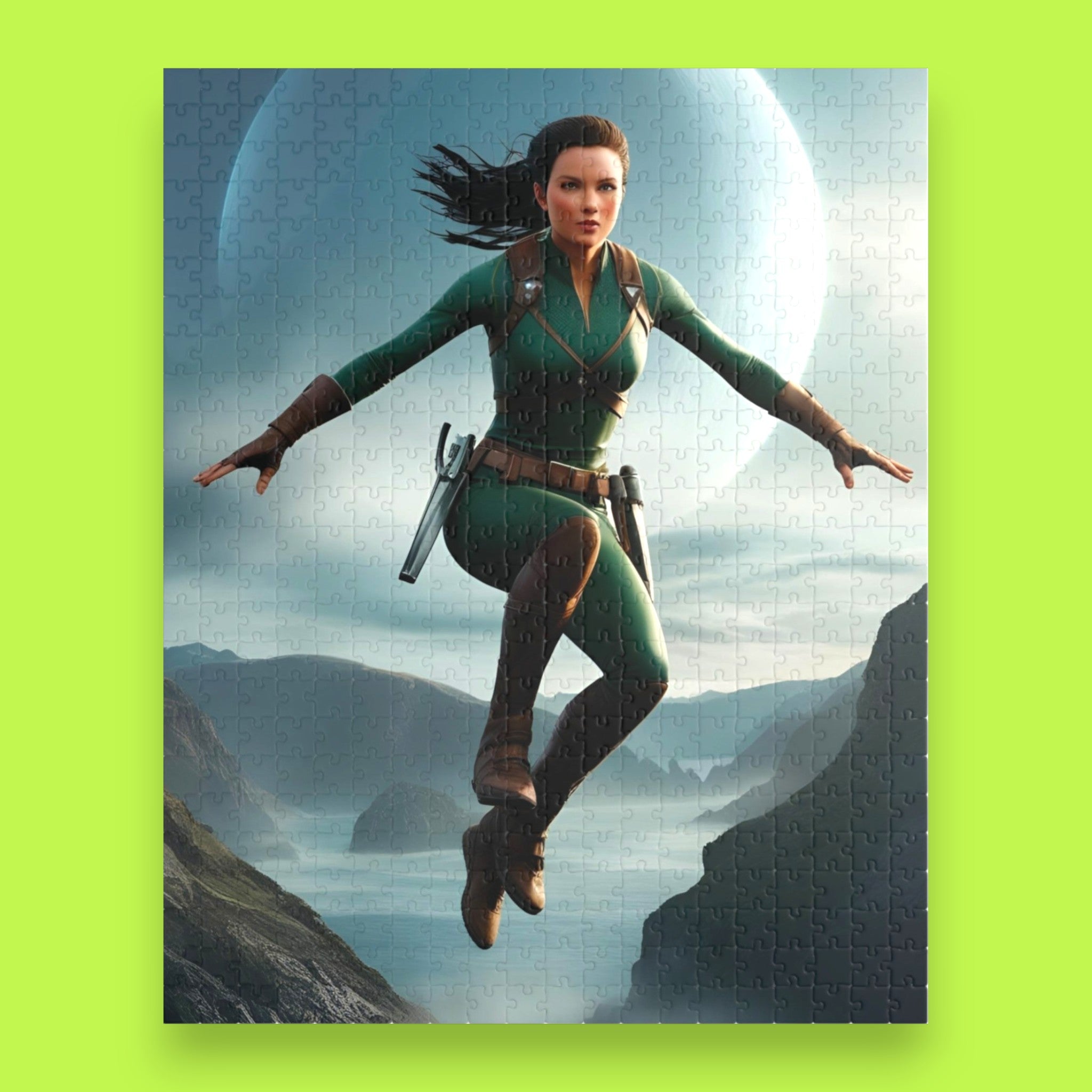 Lara Croft Action Themed Puzzle Board – Sevum